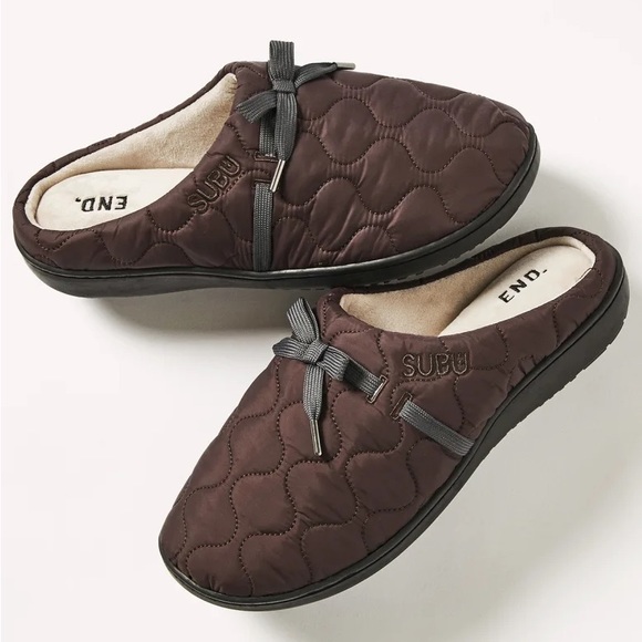 Subu | Shoes | Nwt End X Subu Brown Quilted Slippers | Poshmark